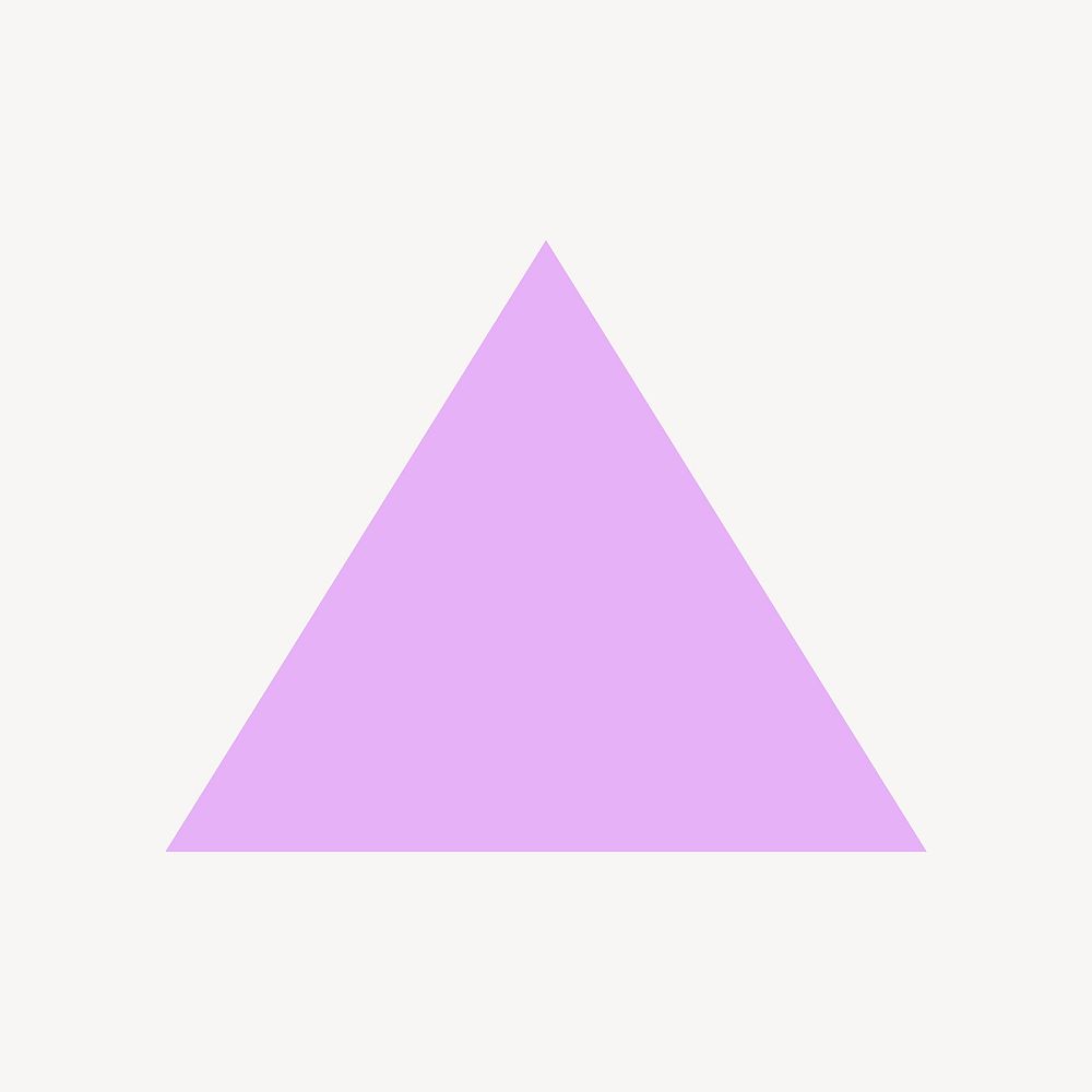 Pink triangle sticker, flat geometric | Free Vector - rawpixel