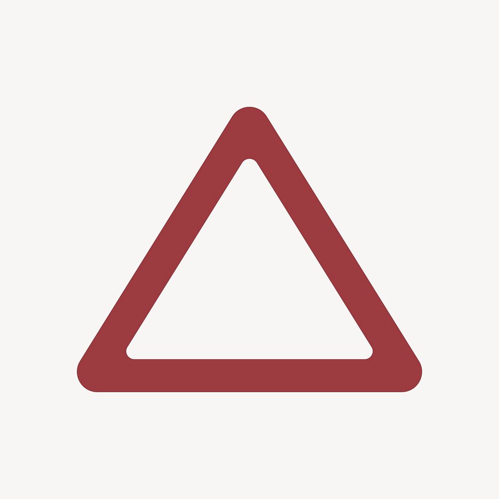 Outline triangle sticker, geometric shape | Free Vector - rawpixel