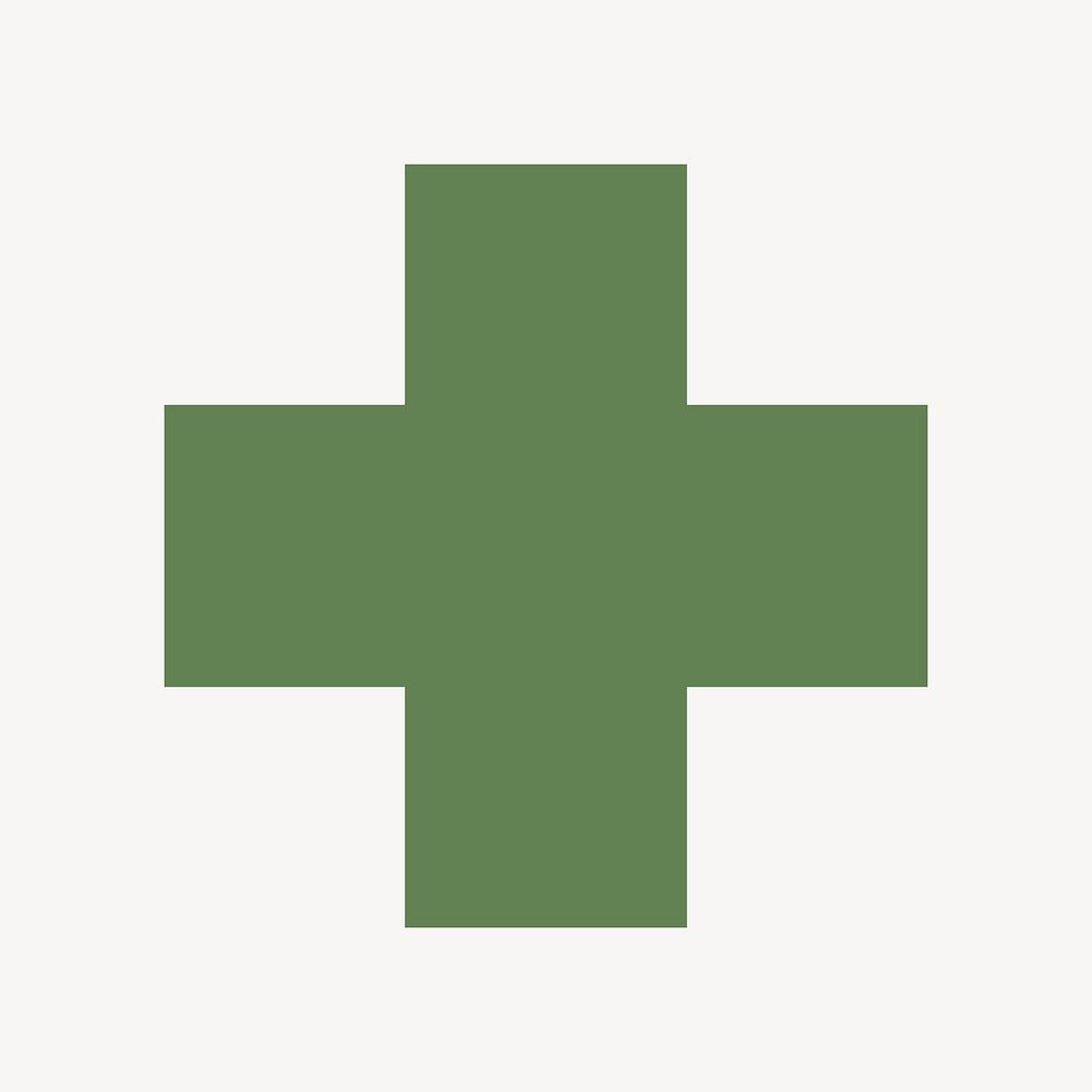 Green cross clipart, first aid | Free Vector - rawpixel