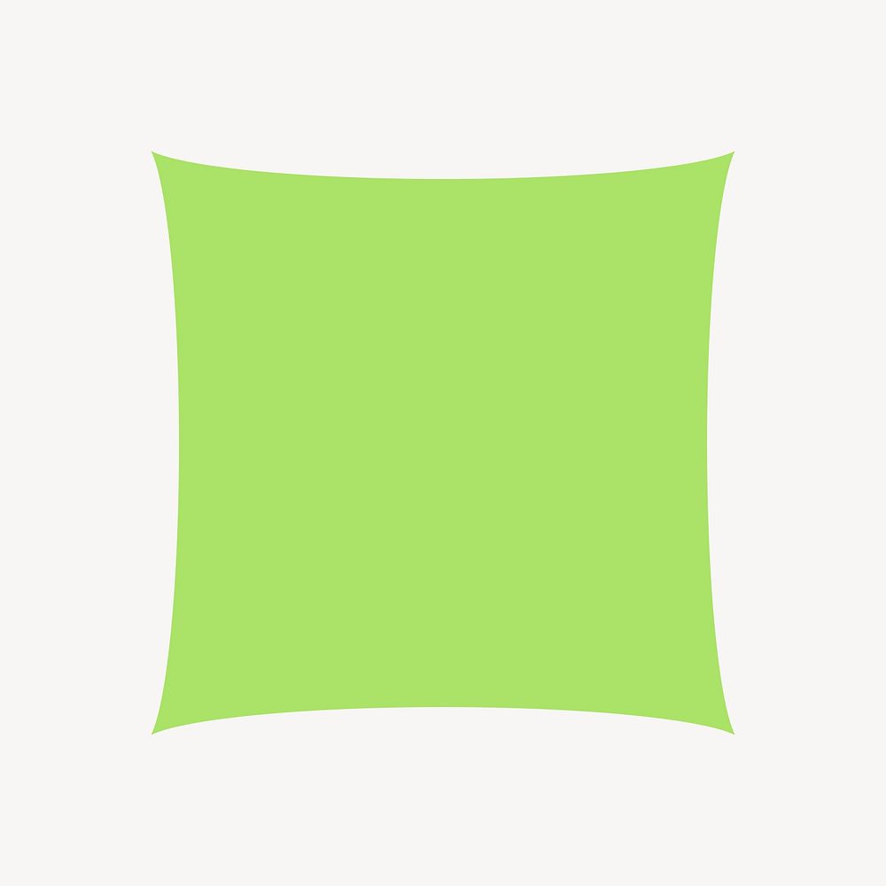 Green square sticker, abstract geometric | Premium Vector - rawpixel