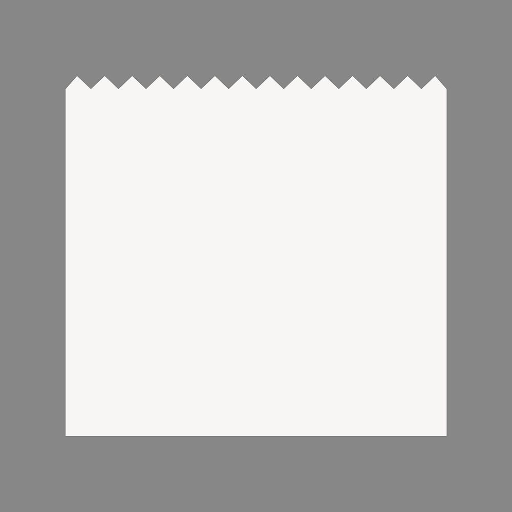 Abstract square sticker, white shape | Free Vector - rawpixel