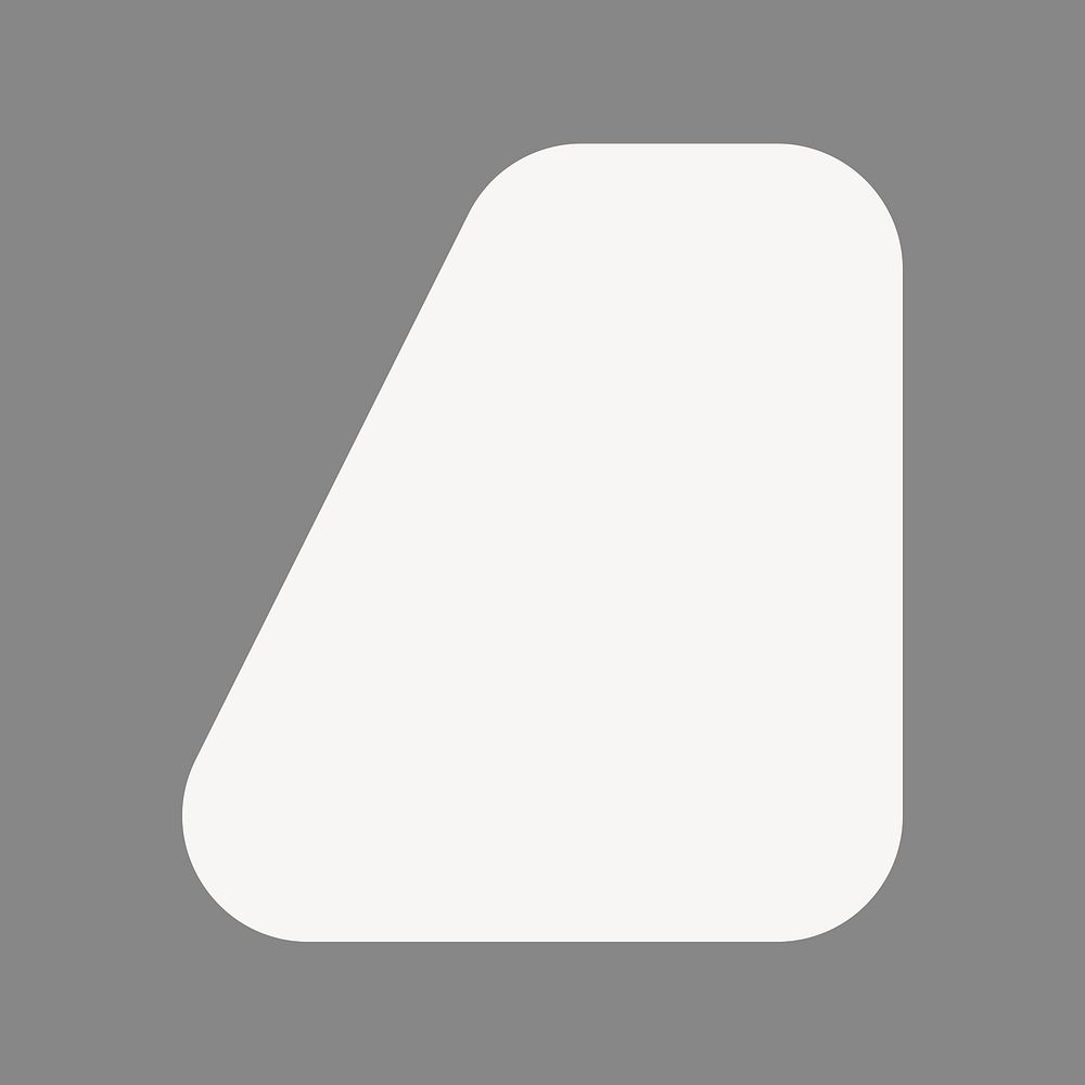 Abstract geometric shape, white trapezium | Free Vector - rawpixel