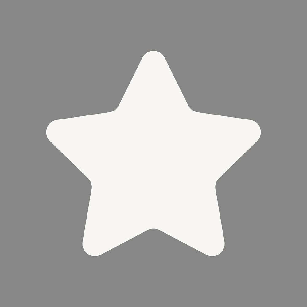White star sticker, flat shape | Premium Vector - rawpixel