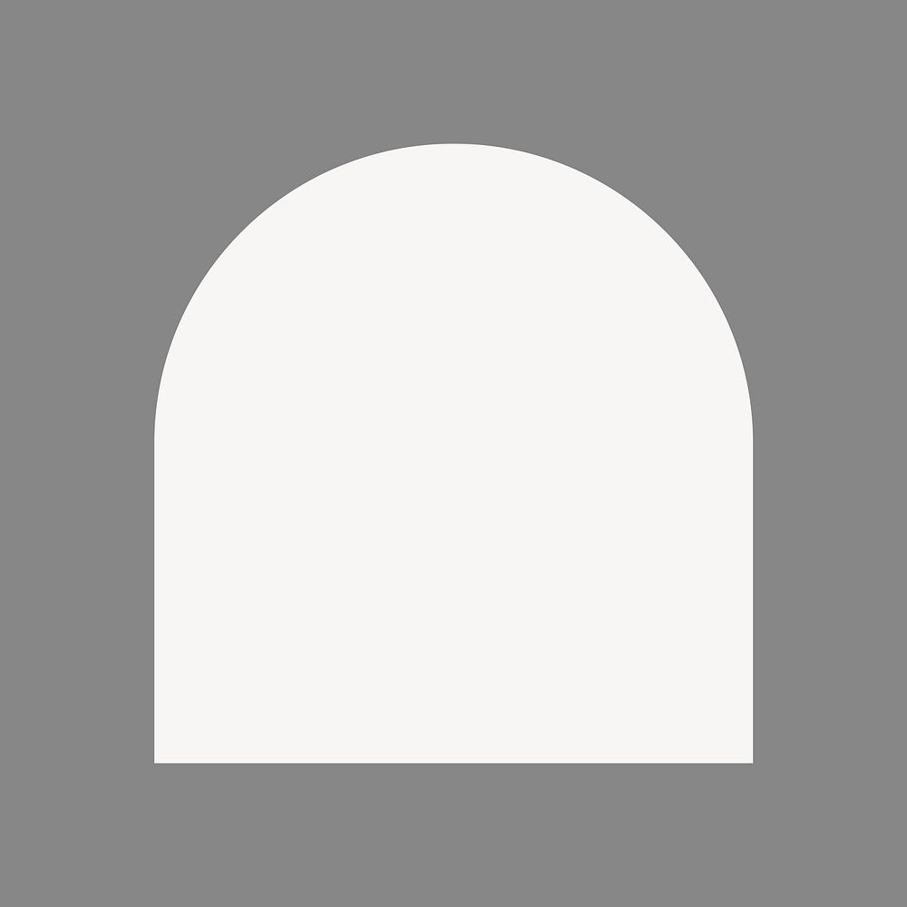 Arch shape clipart, white geometric | Free Vector - rawpixel