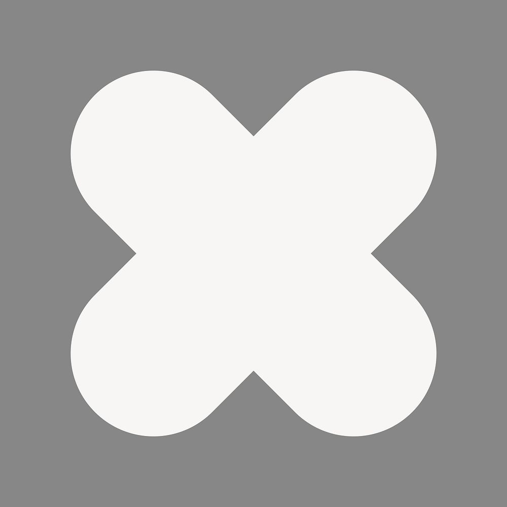 Multiplication sign sticker, white x | Free Vector - rawpixel