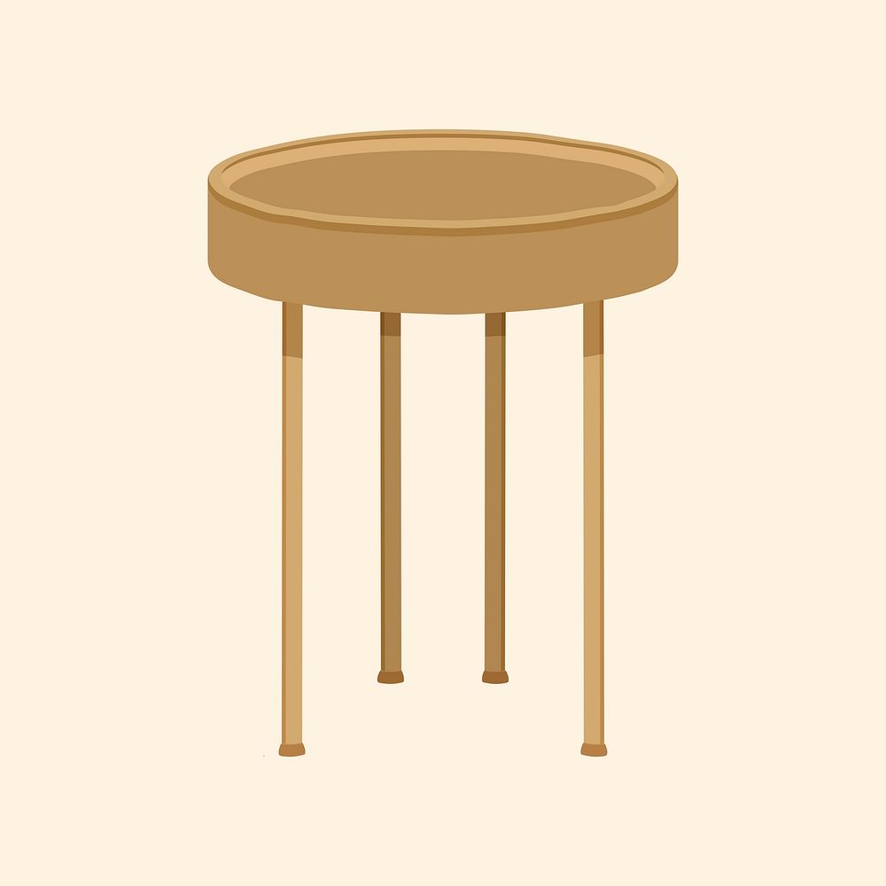 Side table collage element home | Premium Vector Illustration - rawpixel