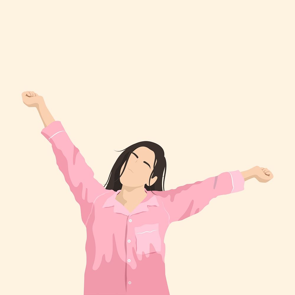 Woman waking up, realistic vector | Premium Vector Illustration - rawpixel