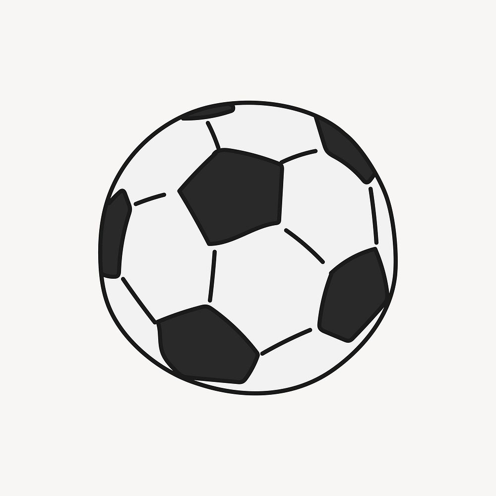 Soccer ball doodle clipart, sport | Free Photo Illustration - rawpixel