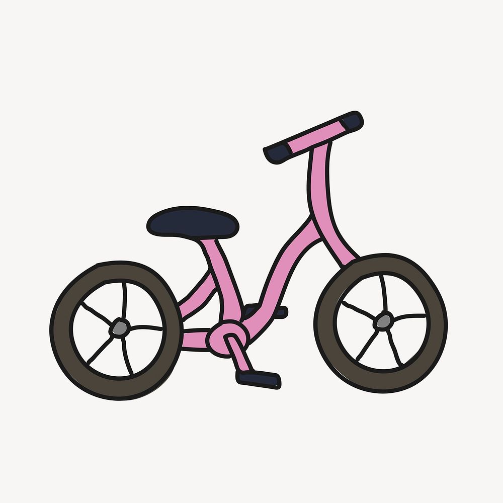 Pink bicycle clipart, vehicle illustration | Premium PSD - rawpixel