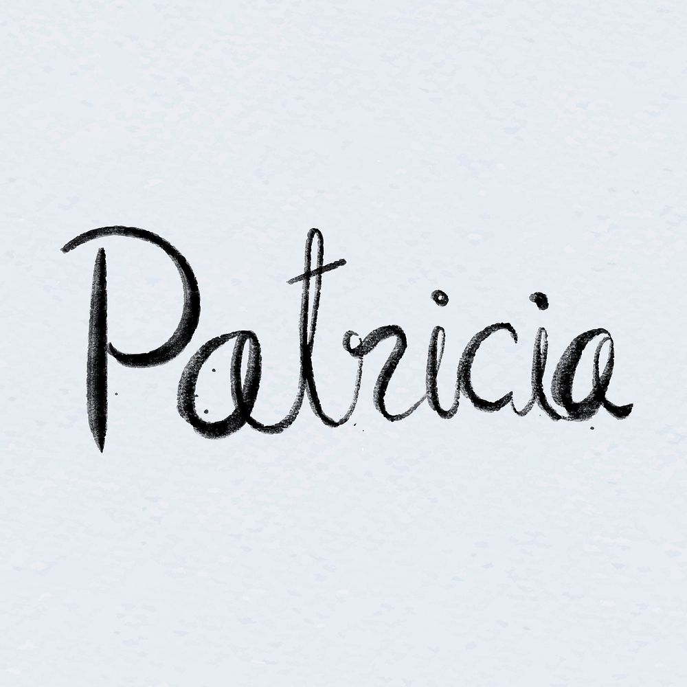 Hand drawn vector Patricia font | Free Vector - rawpixel