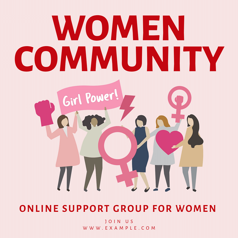 Women Support Group Flyer Template