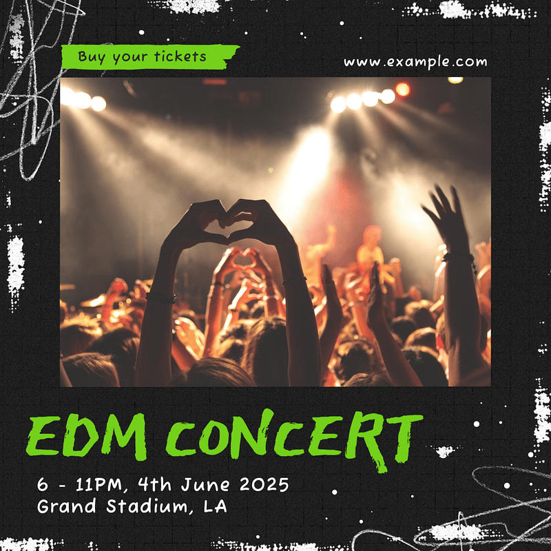 Edm Concert Poster