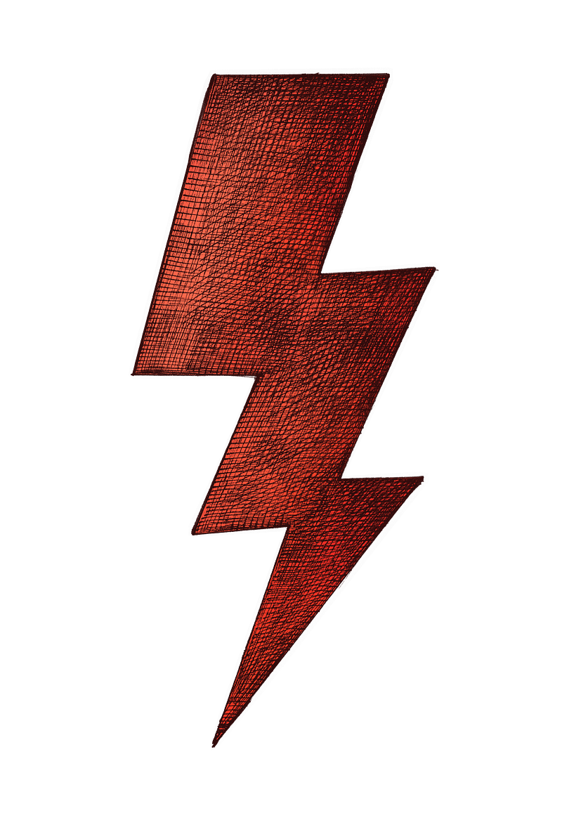 Red Lightning Bolt Png