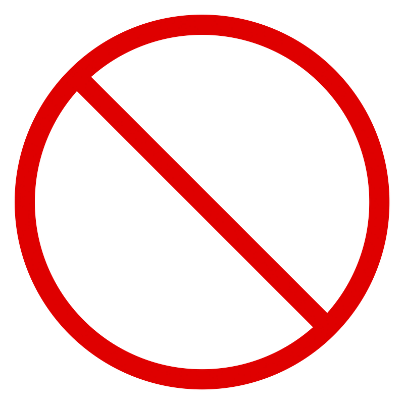 Not Symbol Transparent