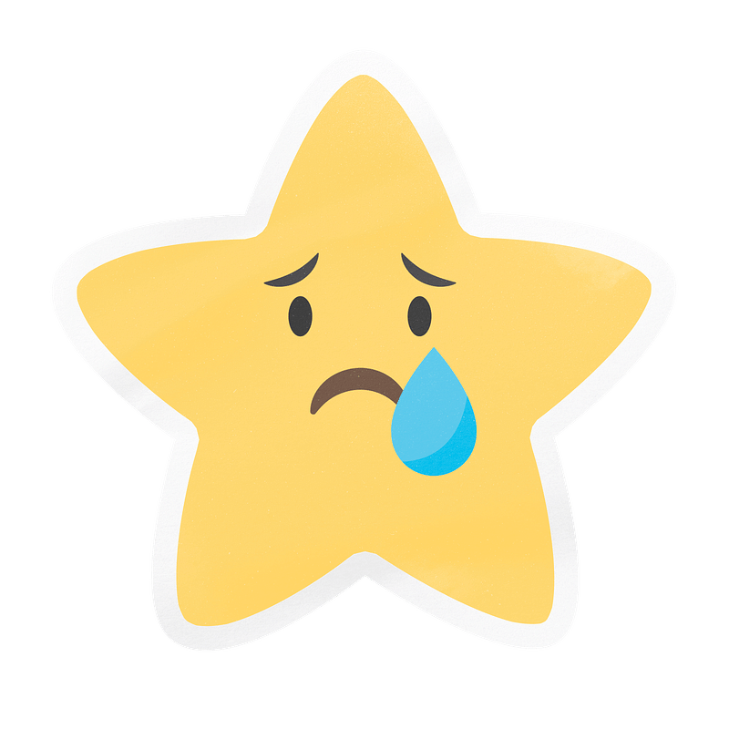 Sad Star Clipart