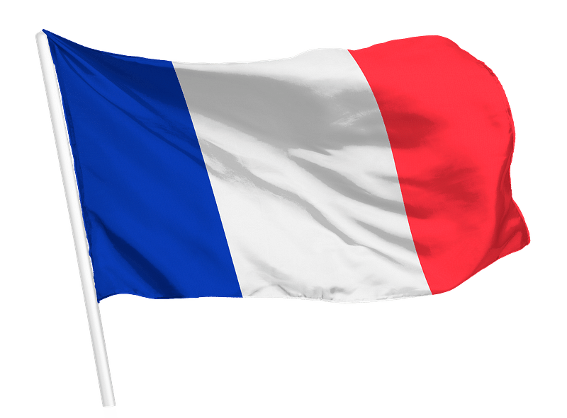 French Flag Waving Animation