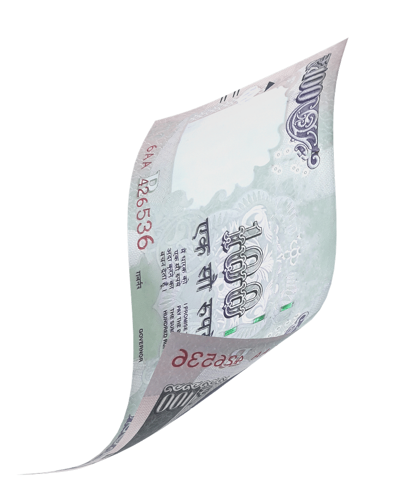 Indian Money Flying Png