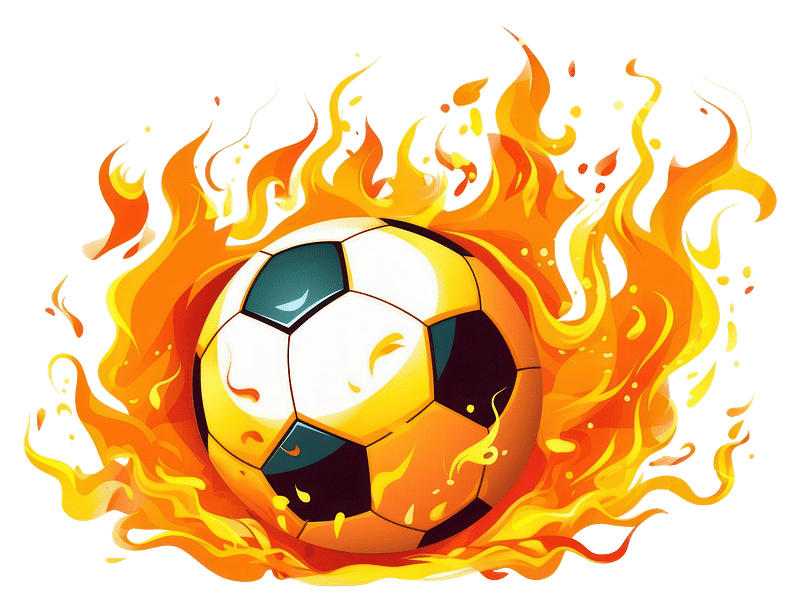 Exploding Soccer Ball Clip Art