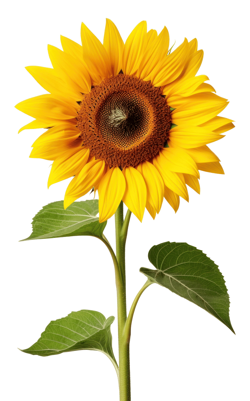 Sunflowers White Background