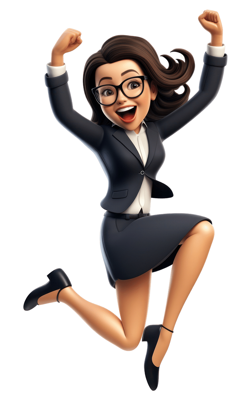 Sexy Business Woman Cartoon