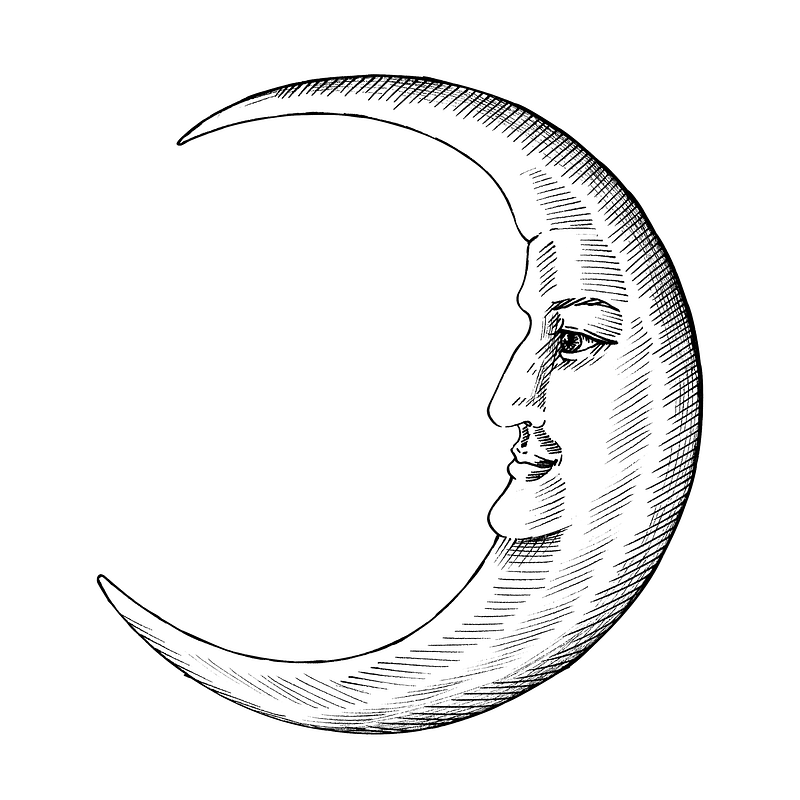 Medieval Moon Face