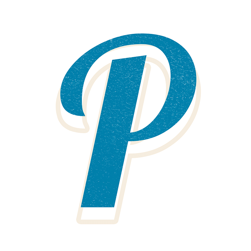 White Letter P