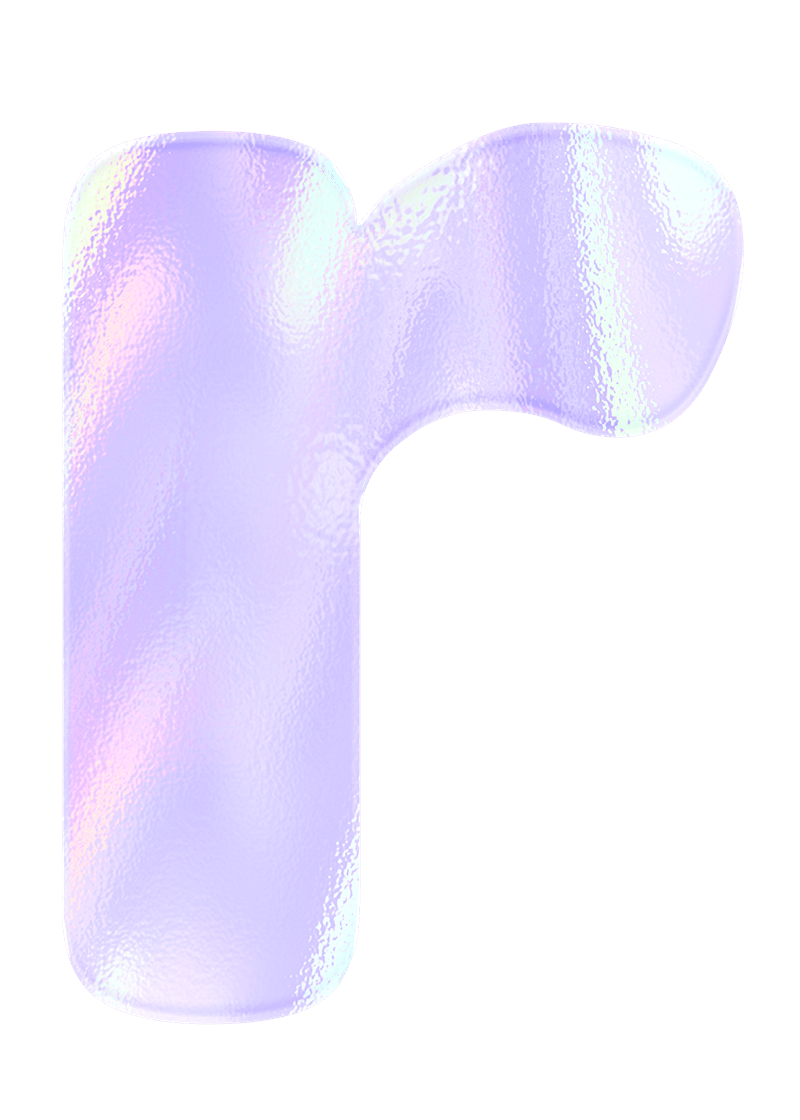 Small Bubble Letters R