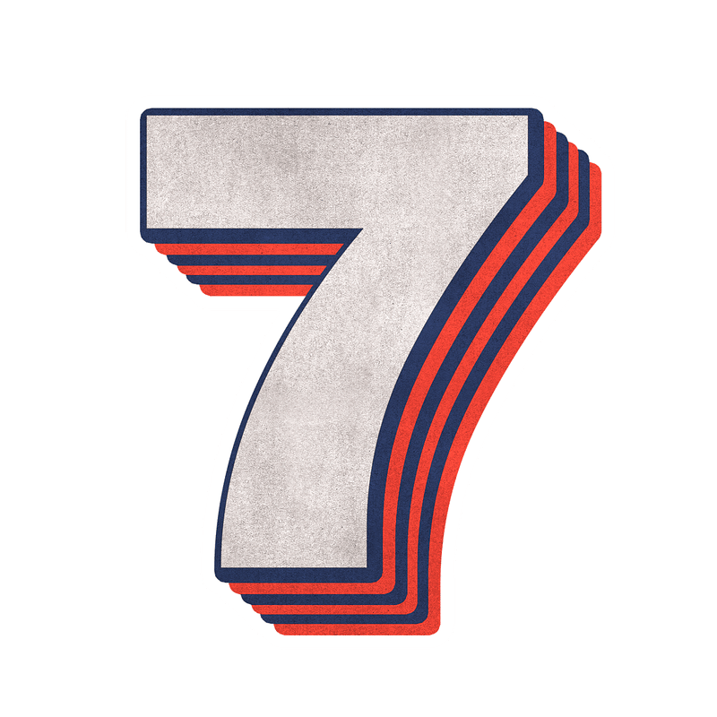 Blue Number 7