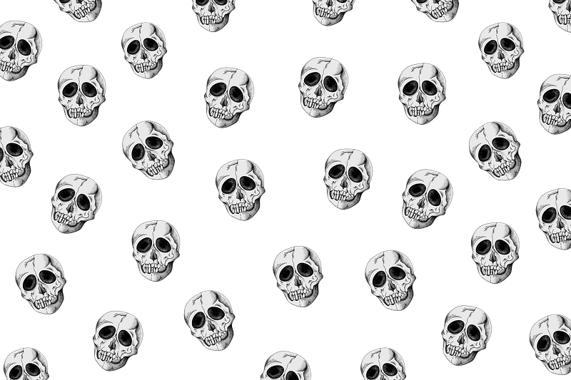 Skeleton Pattern Background