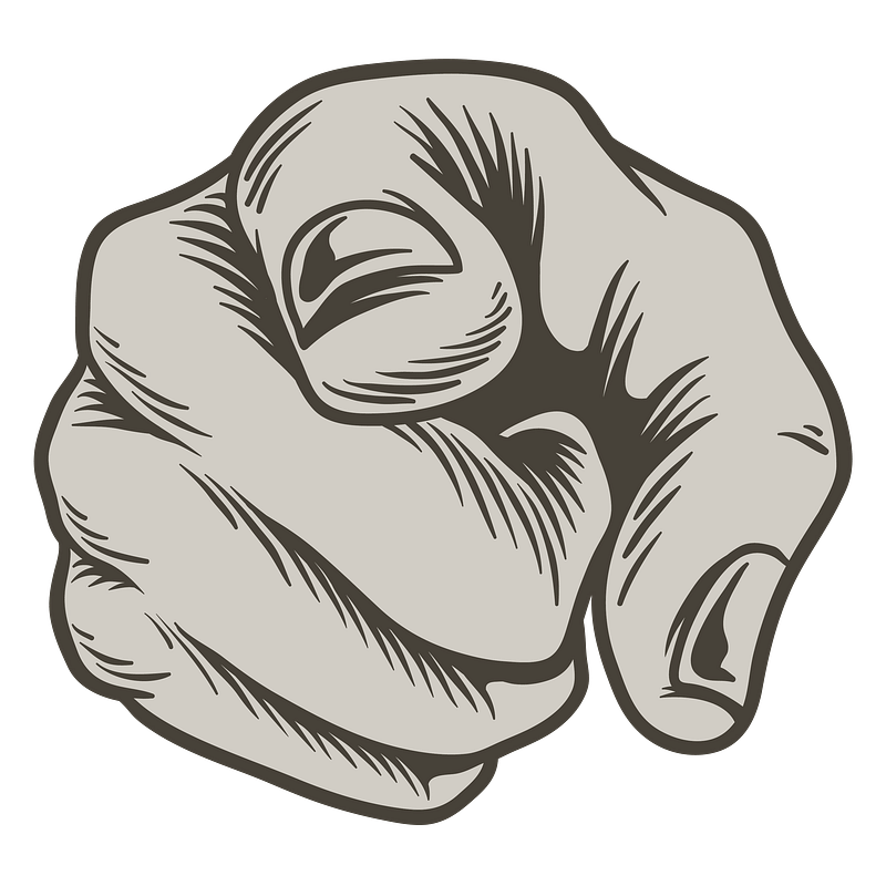 Finger Pointing At You Png