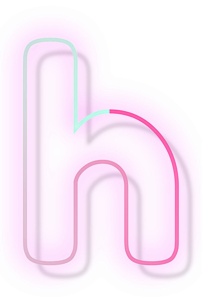 Hot Pink Letter H