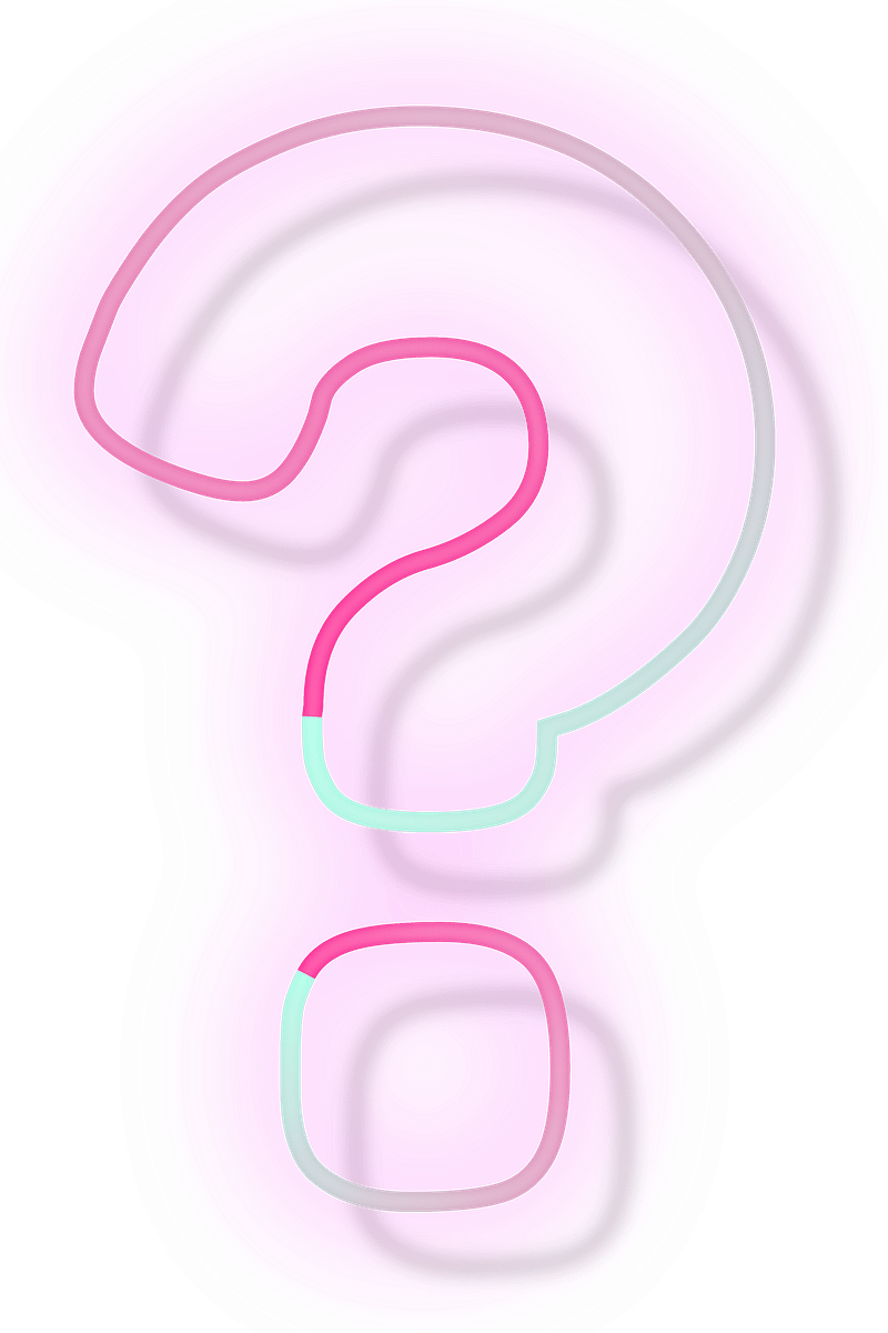 A Pink Question Mark