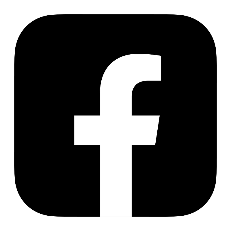 Black Facebook Logo Vector