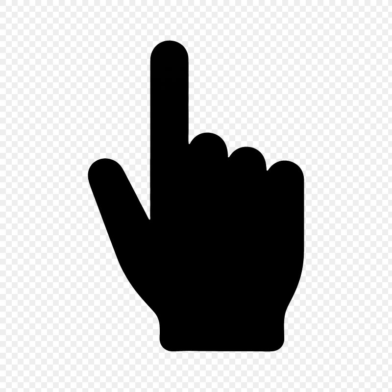 PNG Black hand cursor icon | Free PNG - rawpixel
